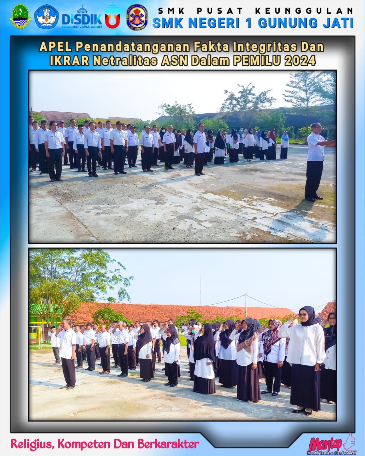 Apel Penandatanganan Fakta Integritas dan IKRAR Netralitas ASN dalam PEMILU 2024 – SMKN 1 GUNUNG ...