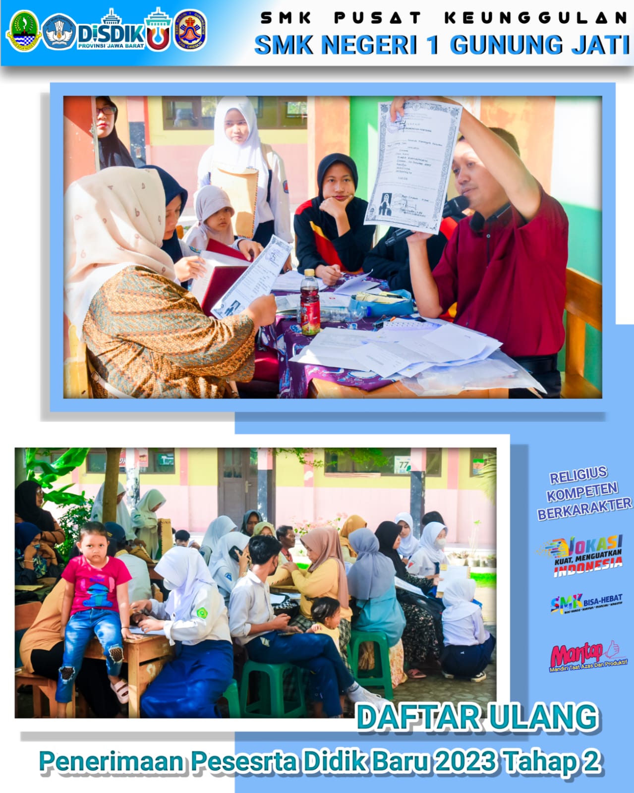 Daftar Ulang PPDB 2023 Tahap 2 – SMKN 1 GUNUNG JATI Daftar Ulang PPDB 2023 Tahap 2 – SMKN 1 GUNUNG JATI