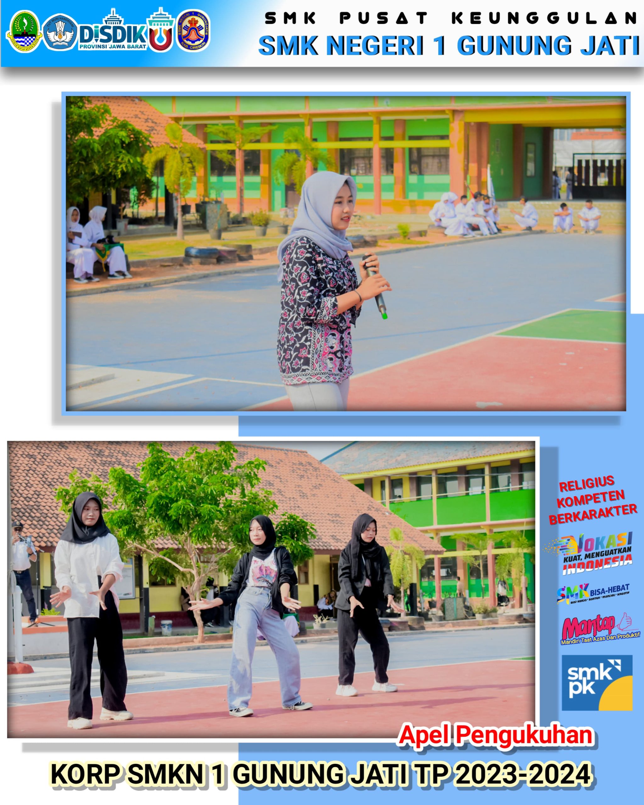 Apel Pengukuhan Korp SMKN 1 Gunung Jati Tahun Pelajaran 2023-2024 – SMKN 1 GUNUNG JATI